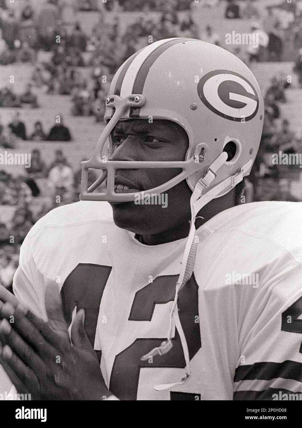 FILE: John Brockington of the Green Bay Packers. (Photo by Cliff Welch ...