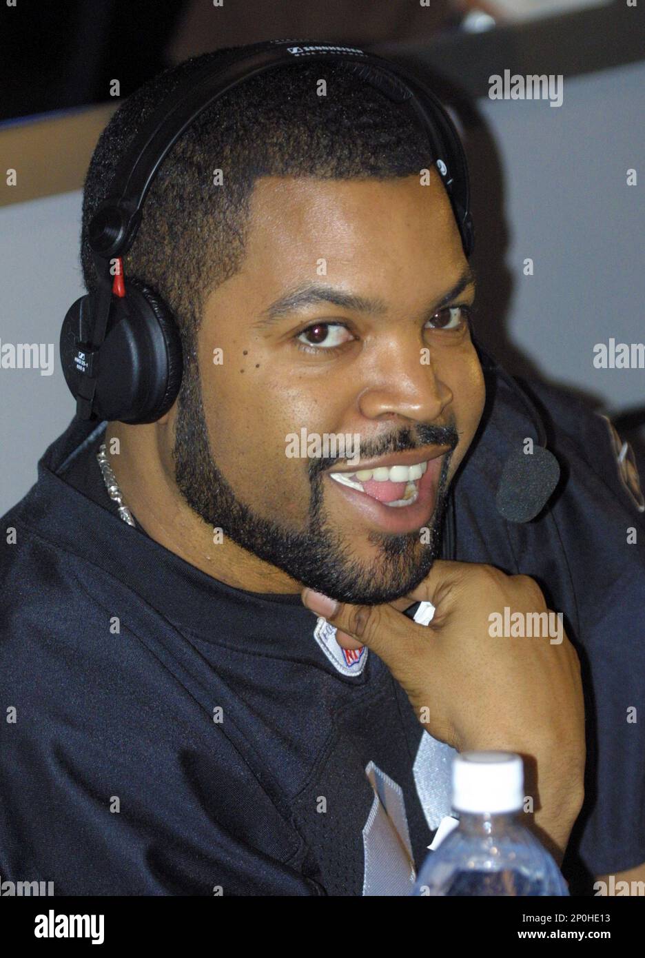 30 January 2004: Actor Ice Cube (born O'Shea Jackson) being interviewed ...