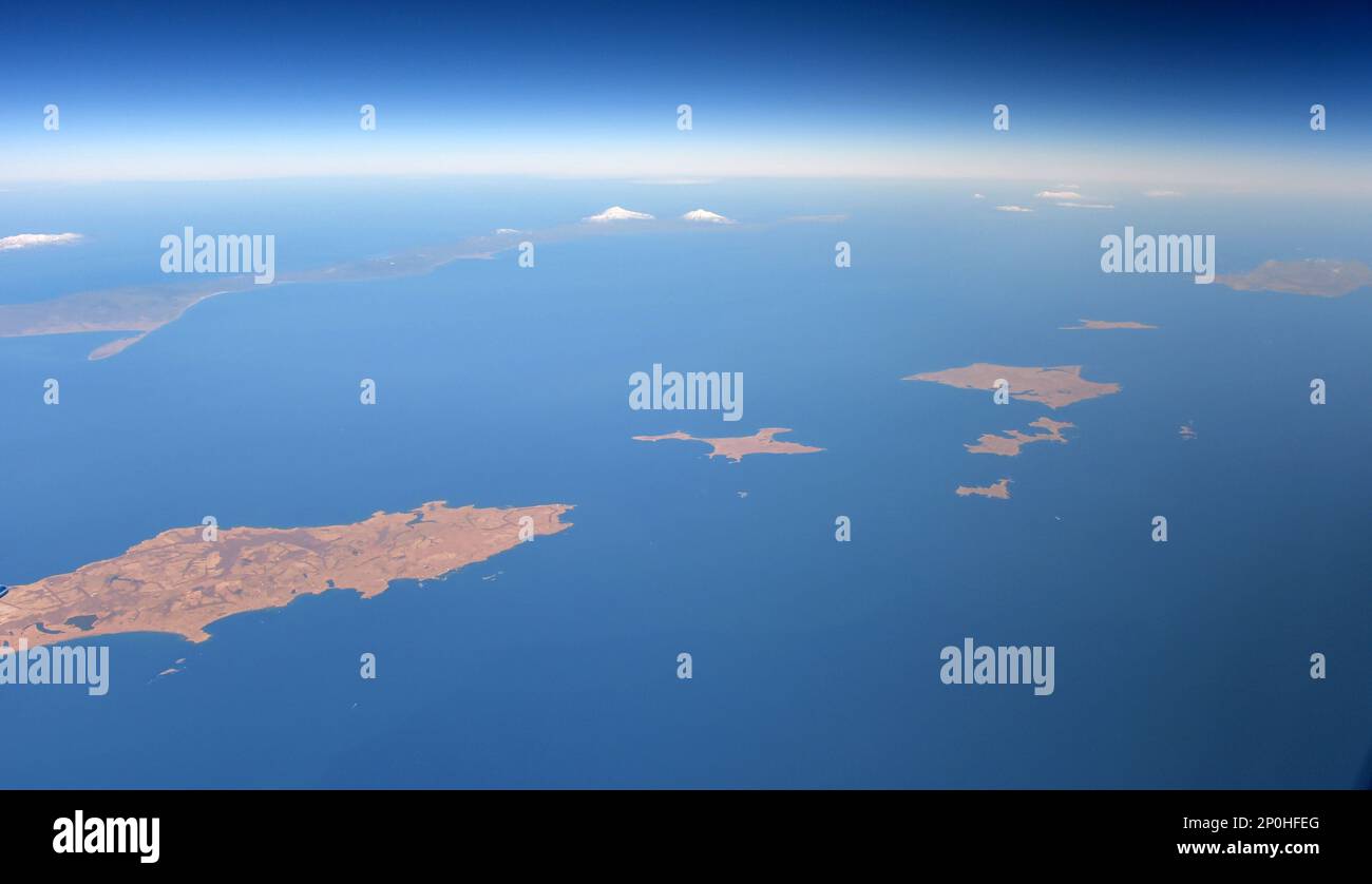 An aerial photo taken from a Ymiuri Shimbun aircraft shows Russian-held ...