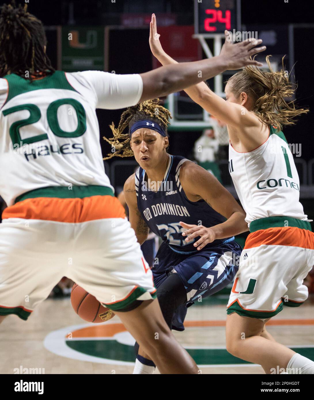 December 04, 2016: Old Dominion guard Jennie Simms (25) in action ...