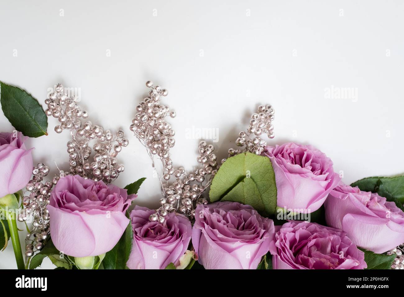 spring wedding flowers pink roses arrangement Stock Photo - Alamy
