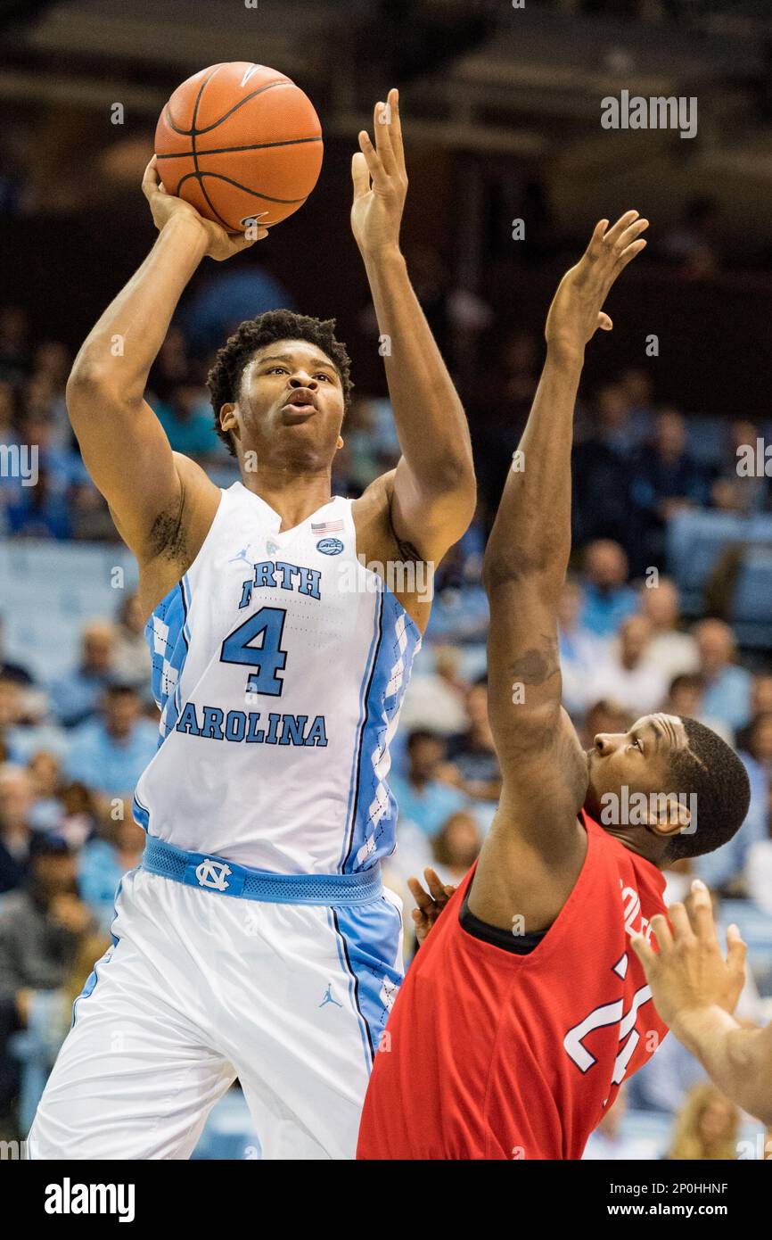 North Carolina forward Isaiah Hicks (4) during the NCAA College ...