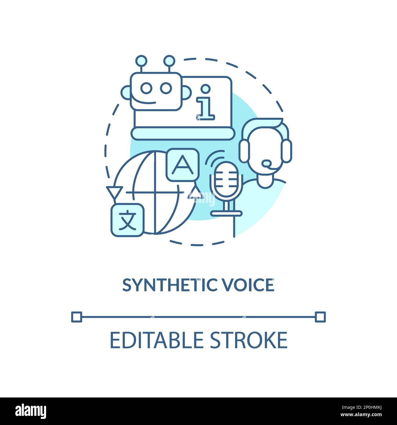 Synthetic voice Stock Vector Images - Alamy