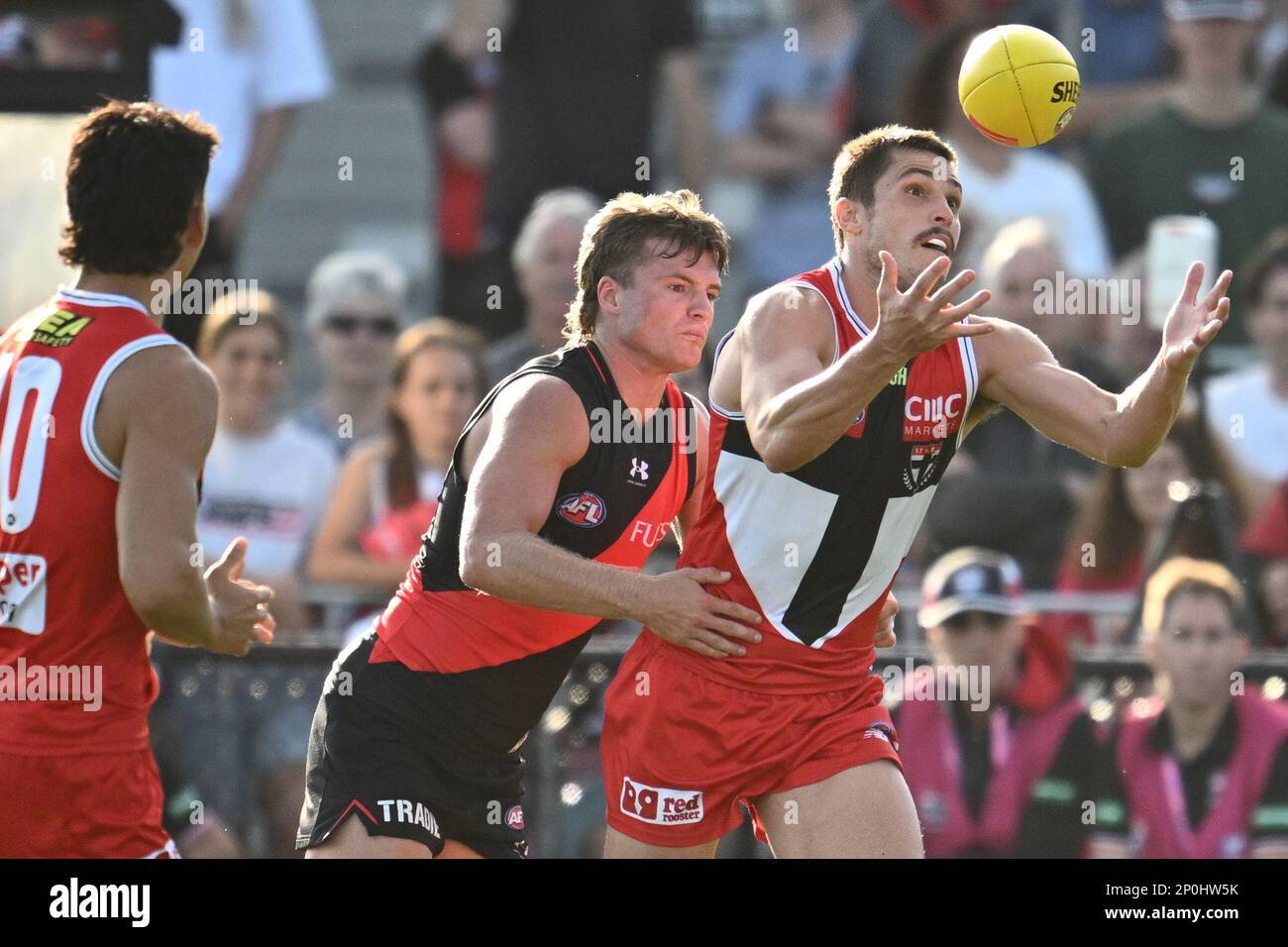 Jack Steele of St Kilda during the AFL practice match between the St Kilda Saints and the ...
