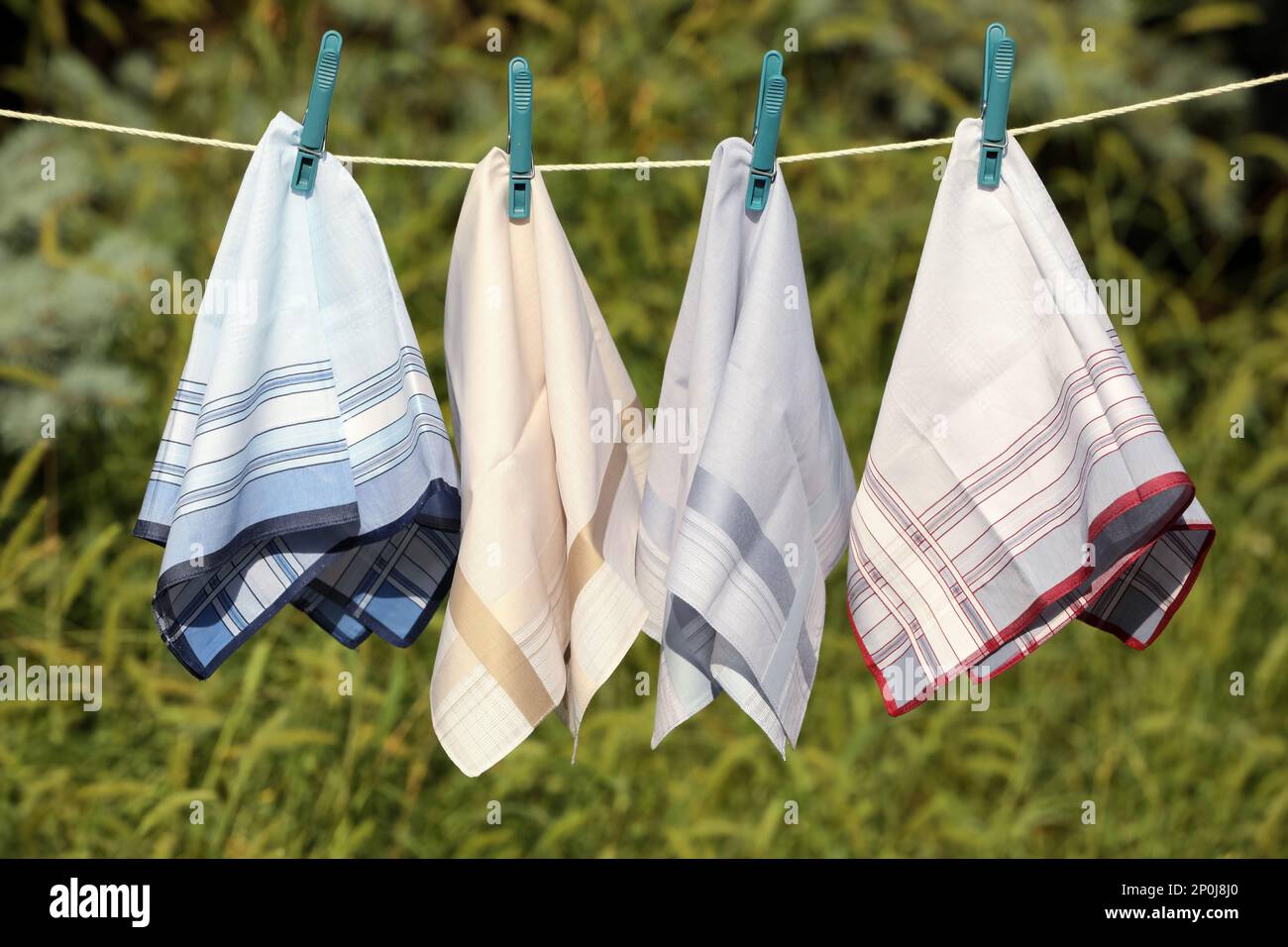 Hanging handkerchiefs hi-res stock photography and images - Alamy