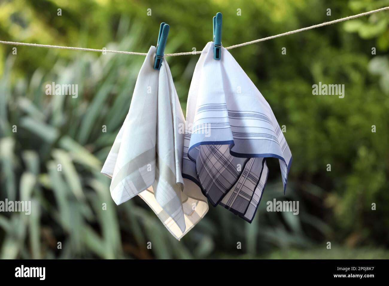 Hanging handkerchiefs hi-res stock photography and images - Alamy