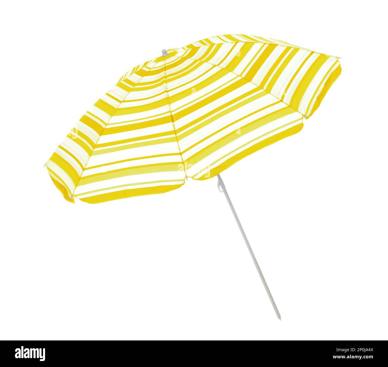 Yellow and white striped sunshade hi-res stock photography and images ...