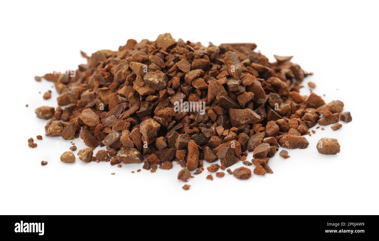 Pile of chicory granules isolated on white Stock Photo - Alamy