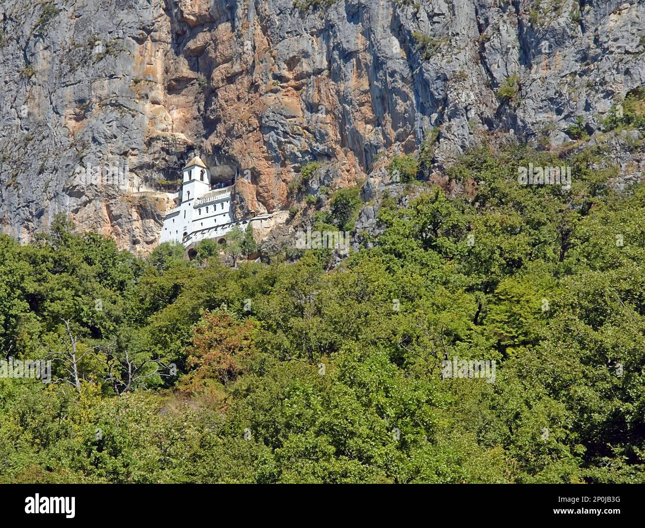 Ostrog monastery inside a rock cliff in Montenegro Stock Photo - Alamy