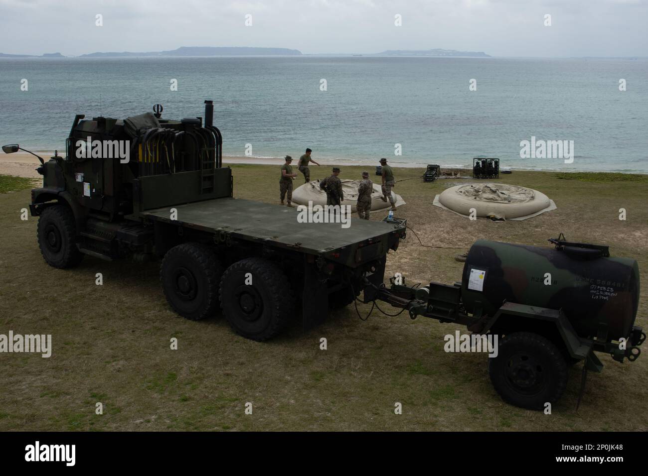 U.S. Marines with Combat Logistics Battalion 31, 31st Marine ...