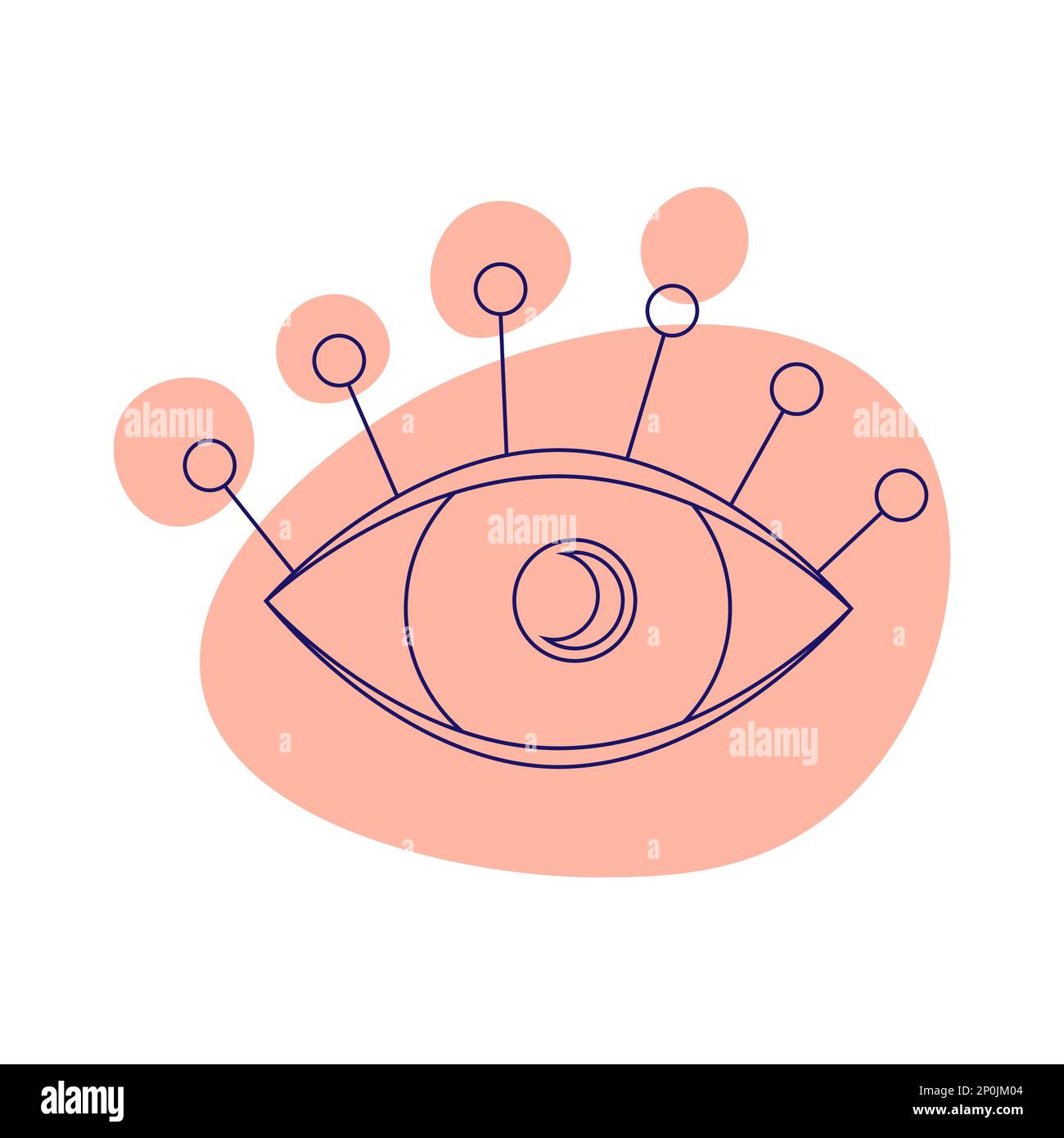 Eye. Esoteric symbol. Hand drawn linear vector illustration Stock ... Eye. Esoteric symbol. Hand drawn linear vector illustration Stock ...