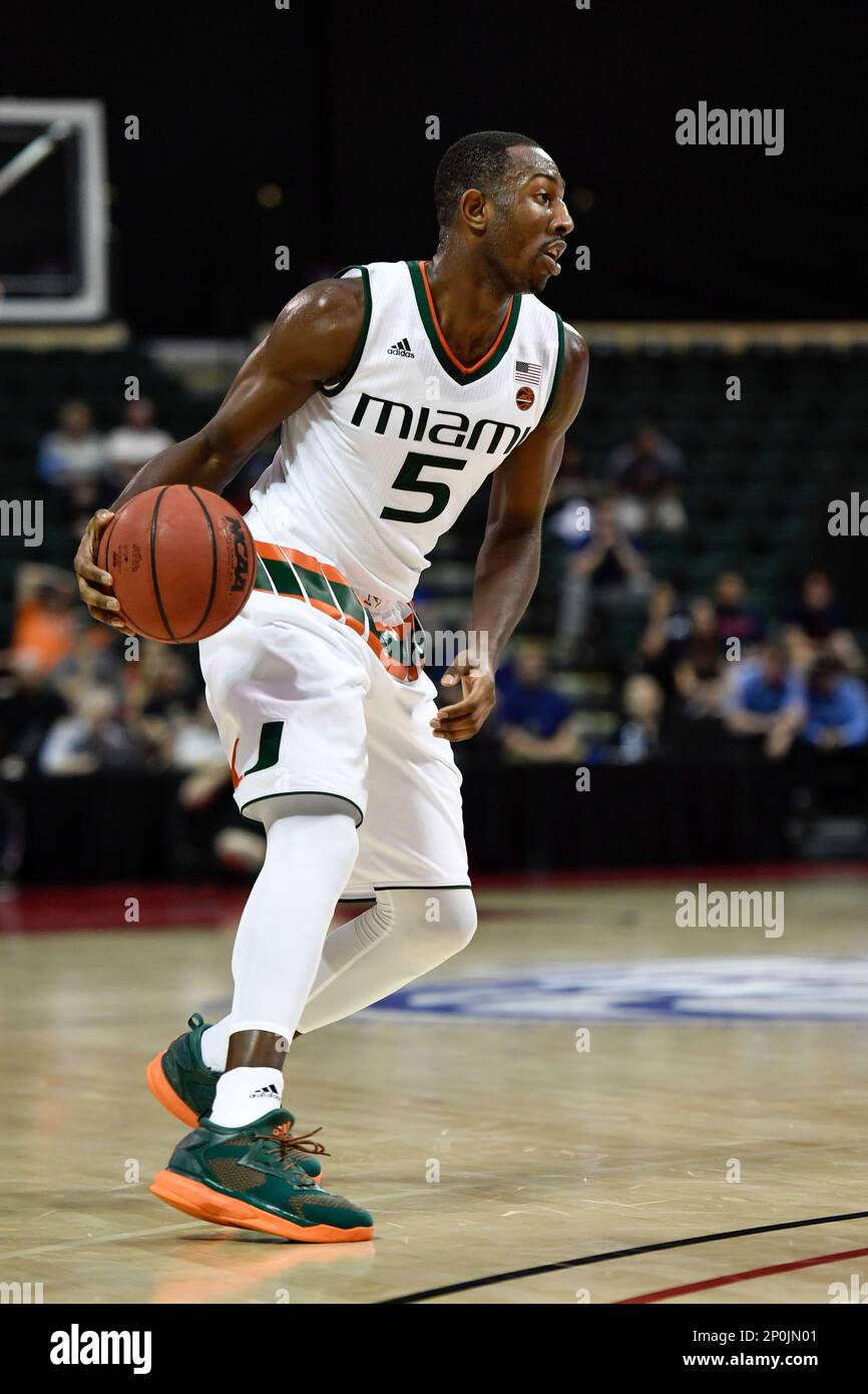 ORLANDO, FL - NOVEMBER 25: University of Miami guard Davon Reed (5 ...