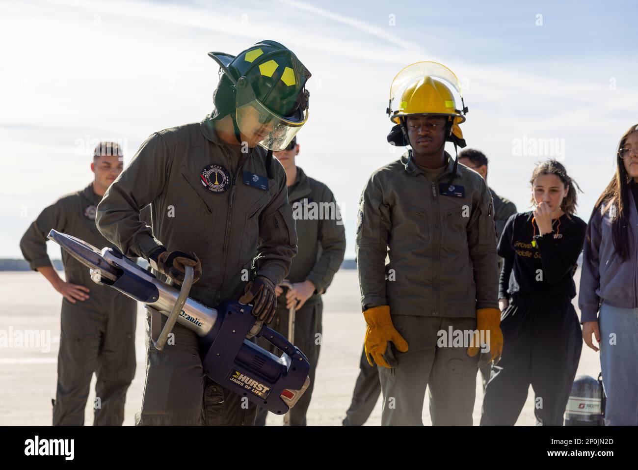 U.S. Marines with Marine Corps Air Station (MCAS) Cherry Point Aircraft ...