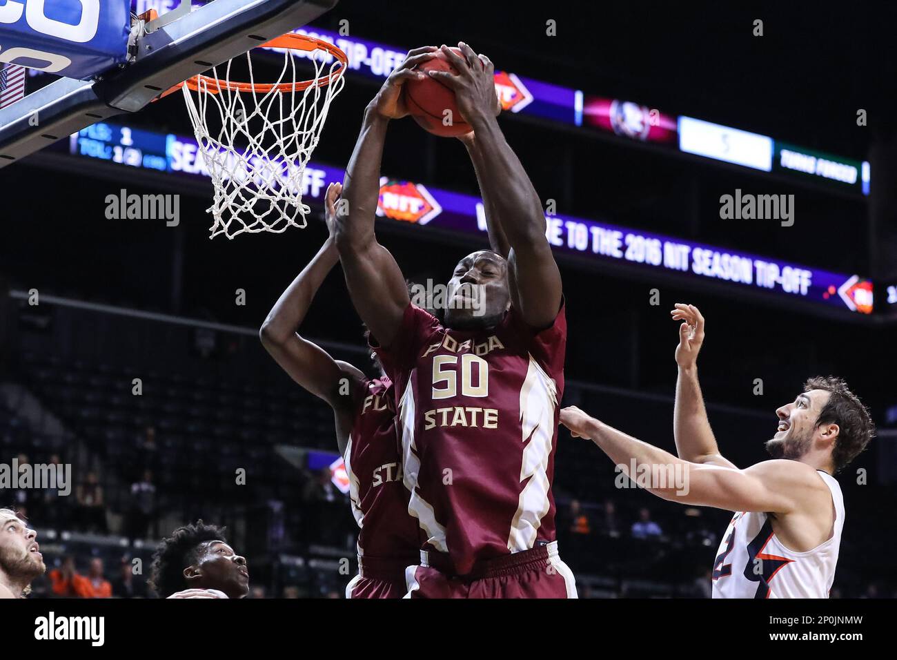 NEW YORK, NY - NOVEMBER 25: Florida State Seminoles center Michael Ojo ...