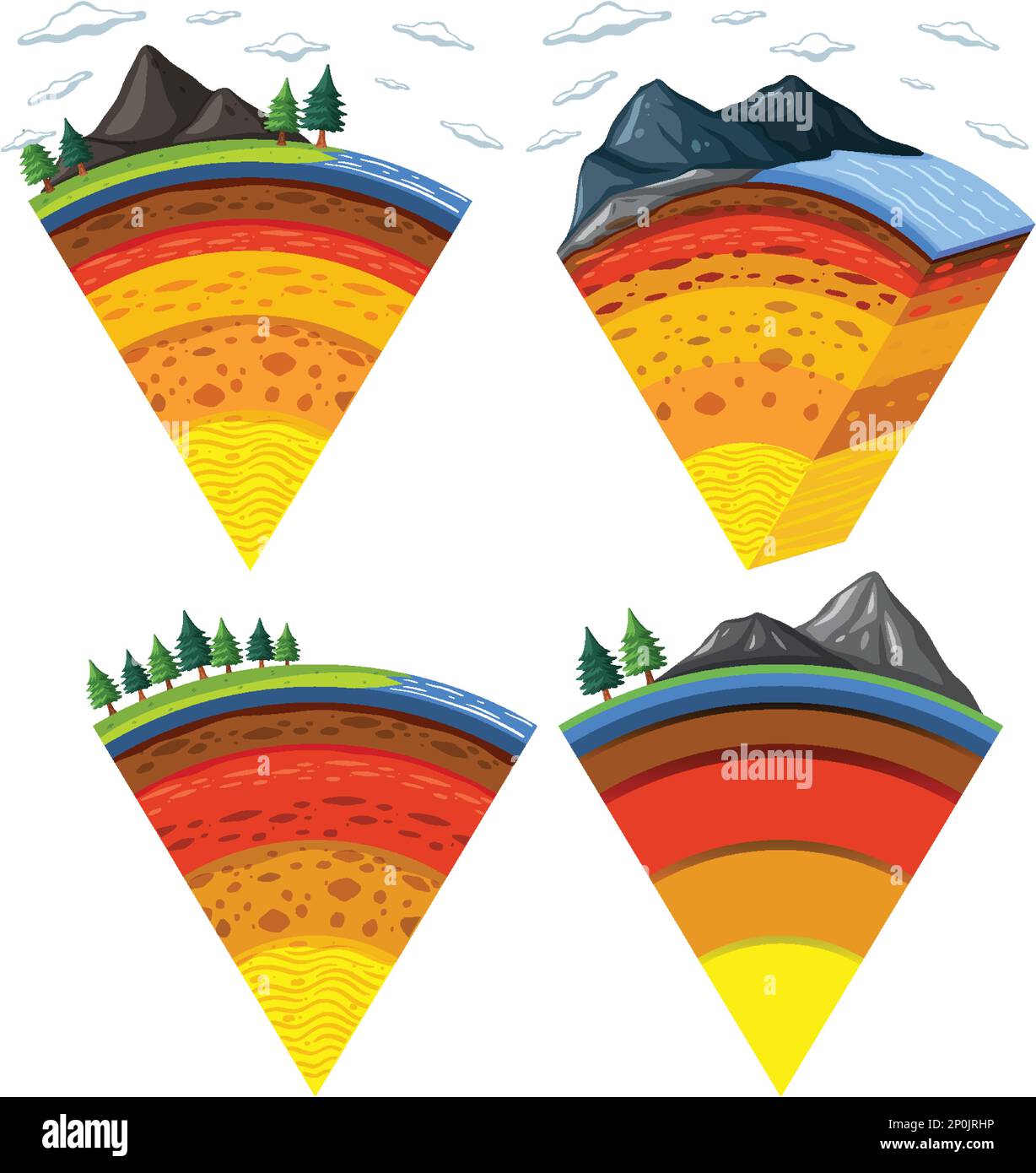 The layers of the earth concept illustration Stock Vector Image & Art ...
