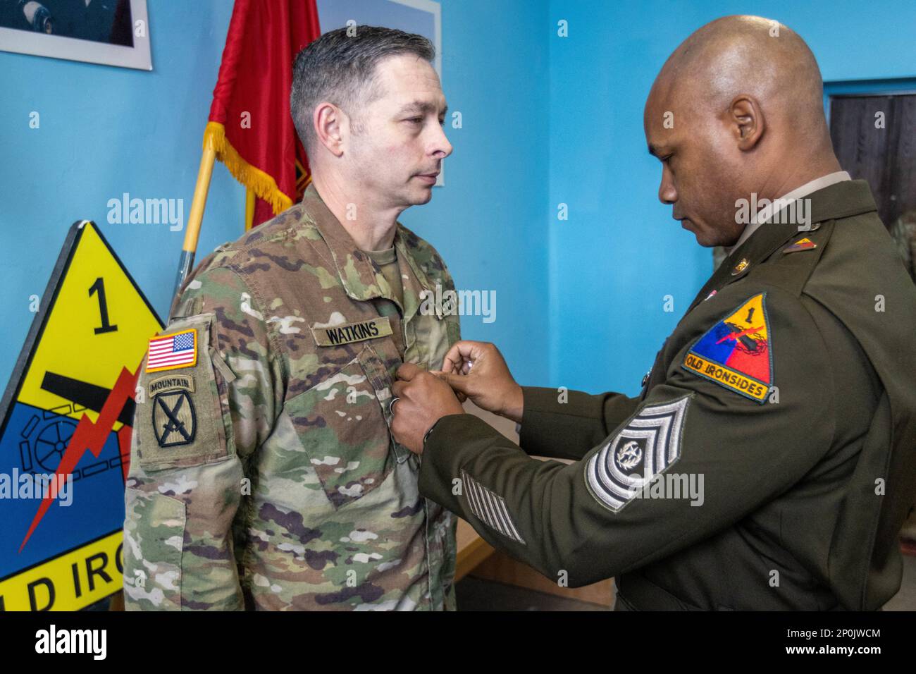 U.S. Army Sgt. Maj. Donnie Watkins, Assigned to the Combat Aviation ...