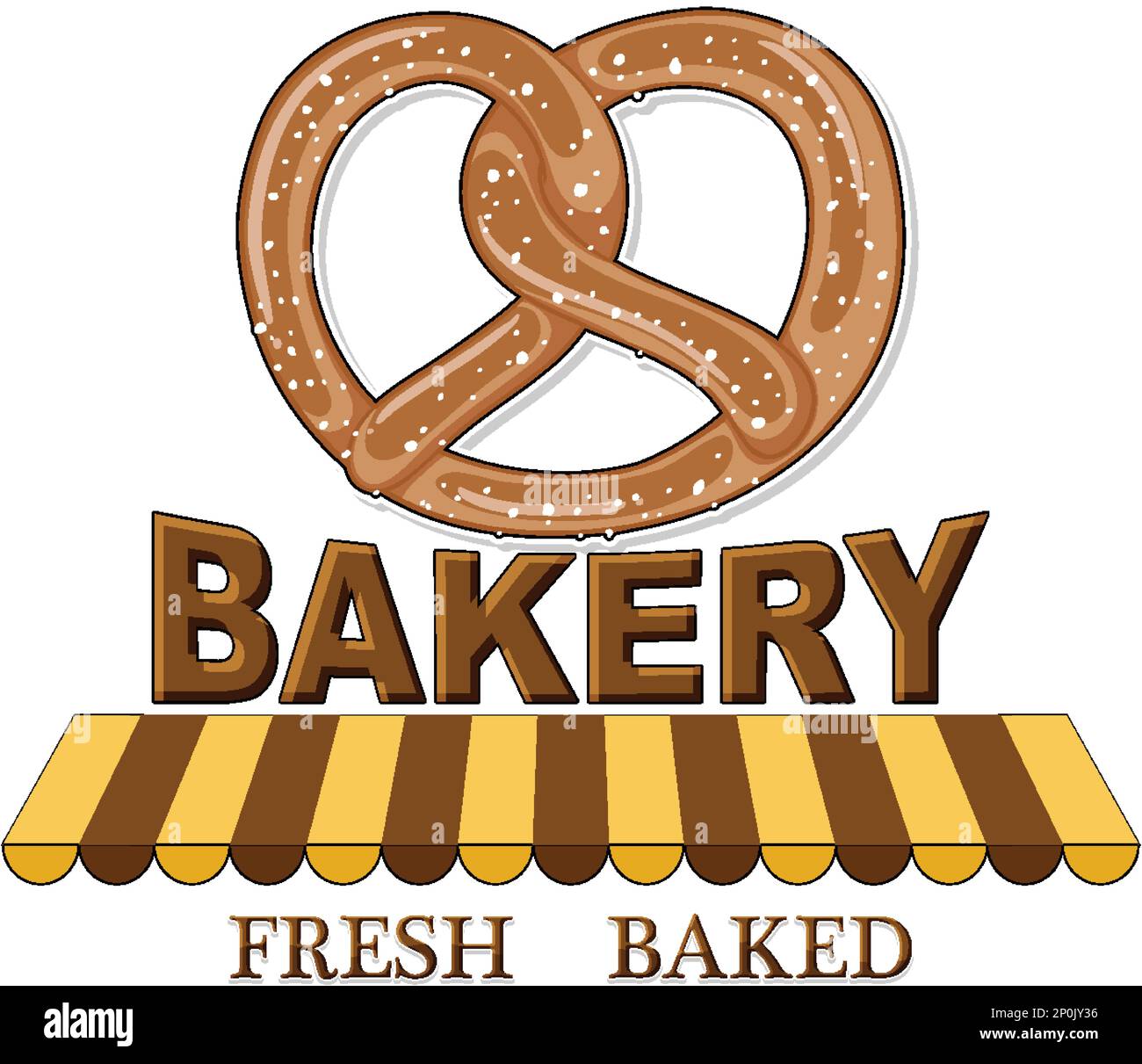 Bakery fresh and delicious text for banner or poster design ...