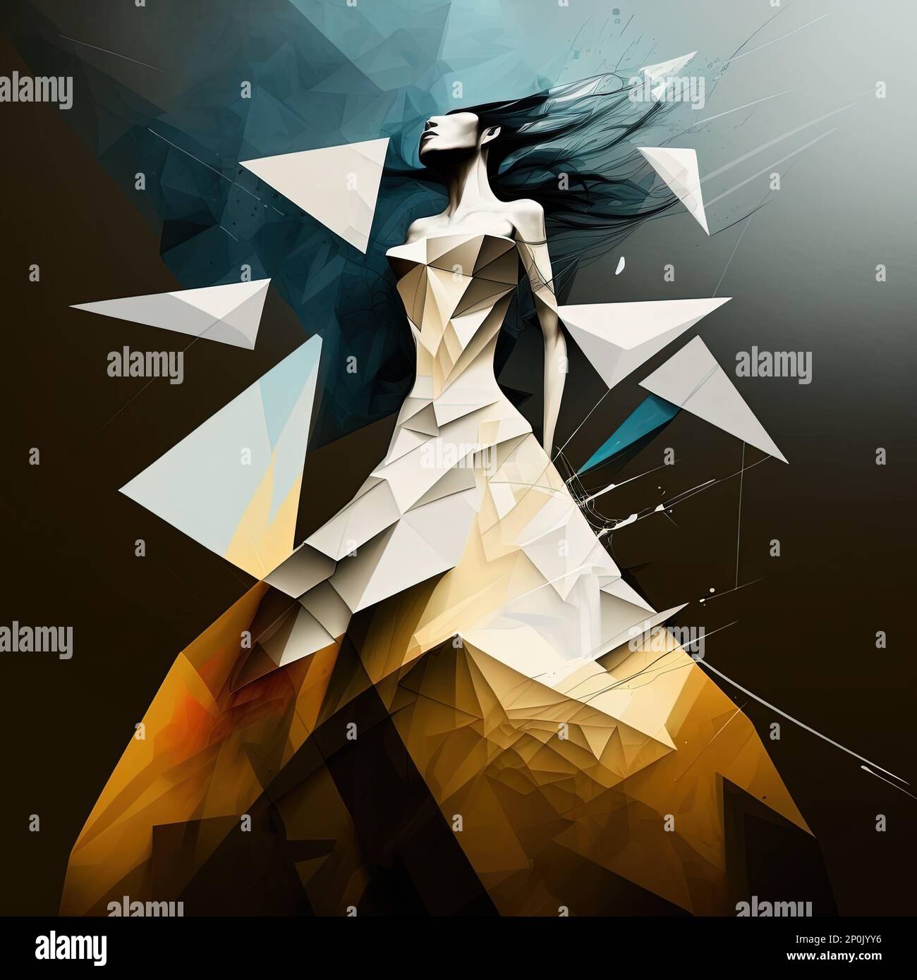 Abstract shapes imagination wall hi-res stock photography and images ...