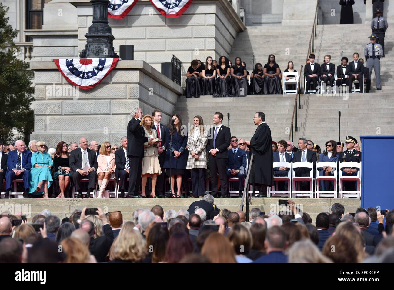 Citizens of South Carolina gather to witness the inauguration of ...