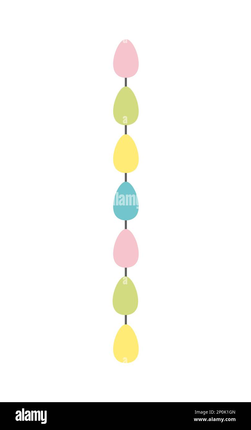 Easter egg garland vector illustration Stock Vector Image & Art - Alamy