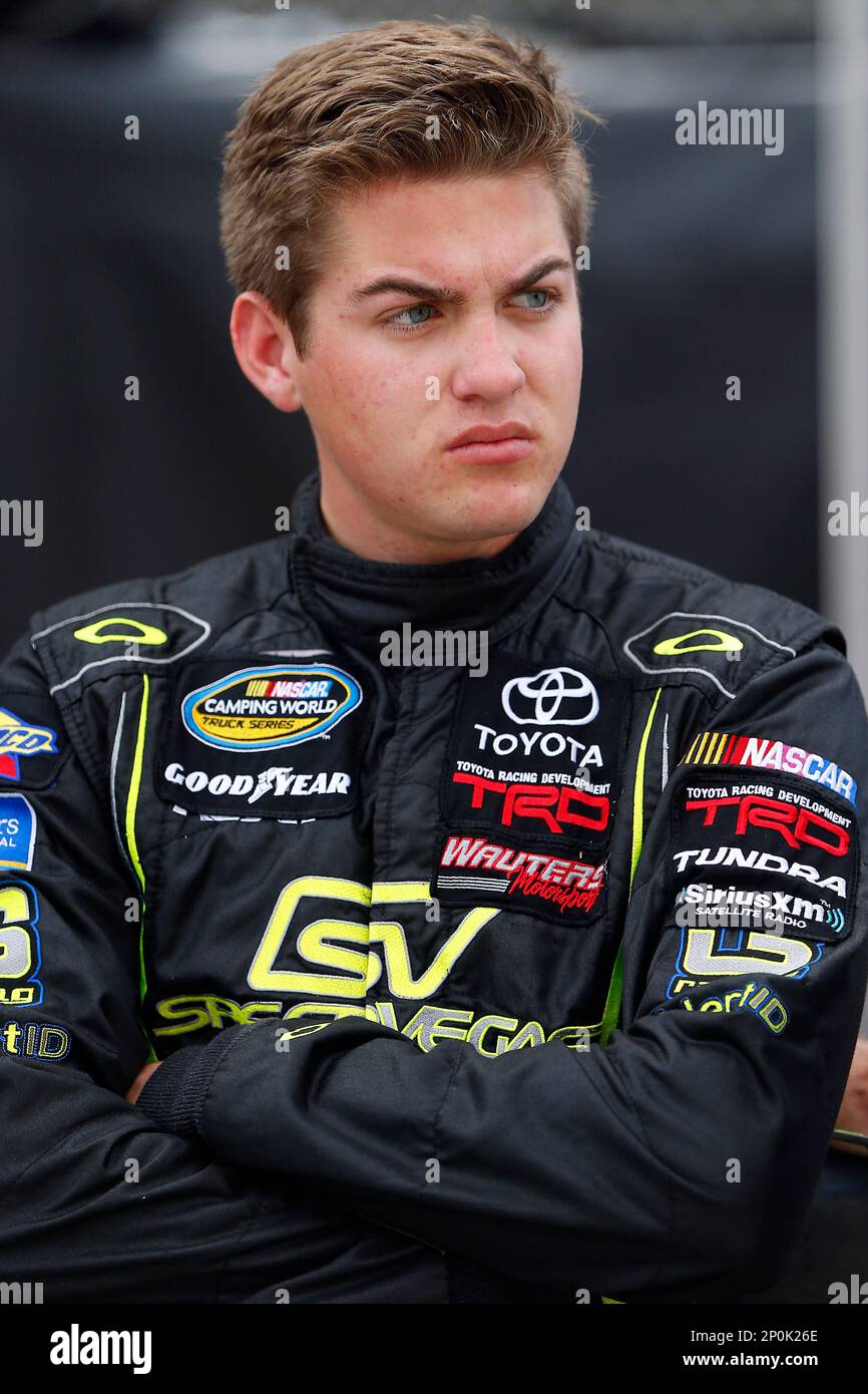 Noah Gragson during practice for the NASCAR Truck Series Ford EcoBoost ...