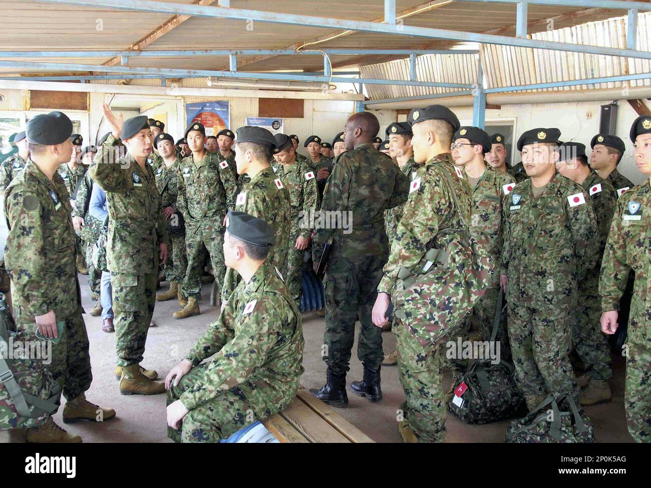 About 130 troops of Japanese Ground Self-Defense Force arrive at Juba ...