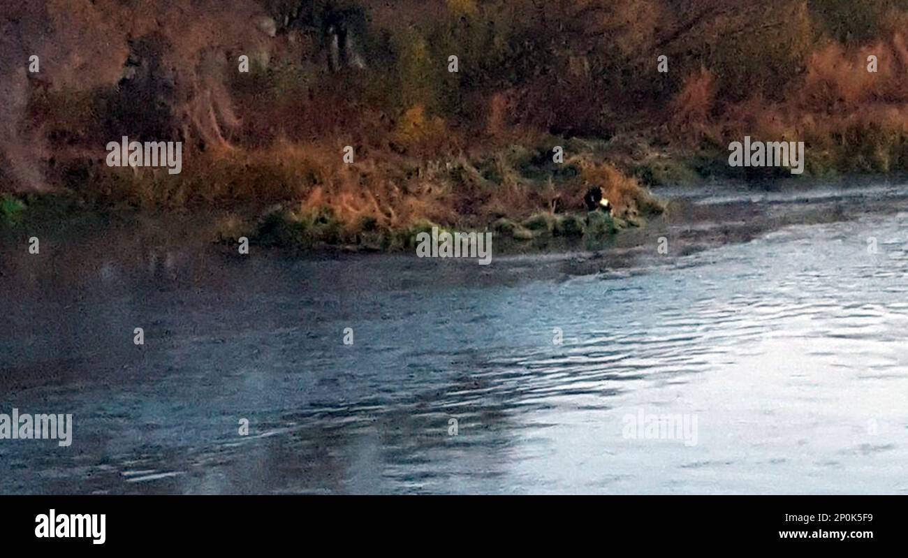 In this photo provided by Oregon State Police, a small island near the ...