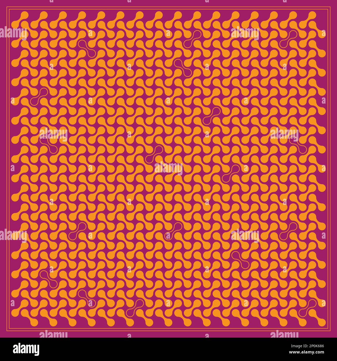 Metaballs pattern frame. Abstract background. Simple geometric shapes ...