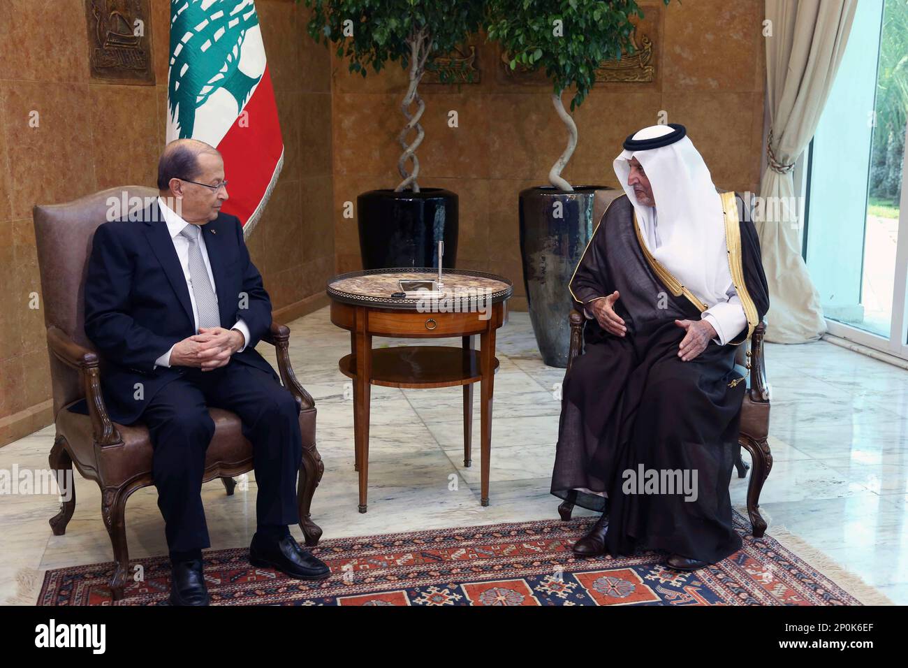 In this photo released by Lebanon's official government photographer ...