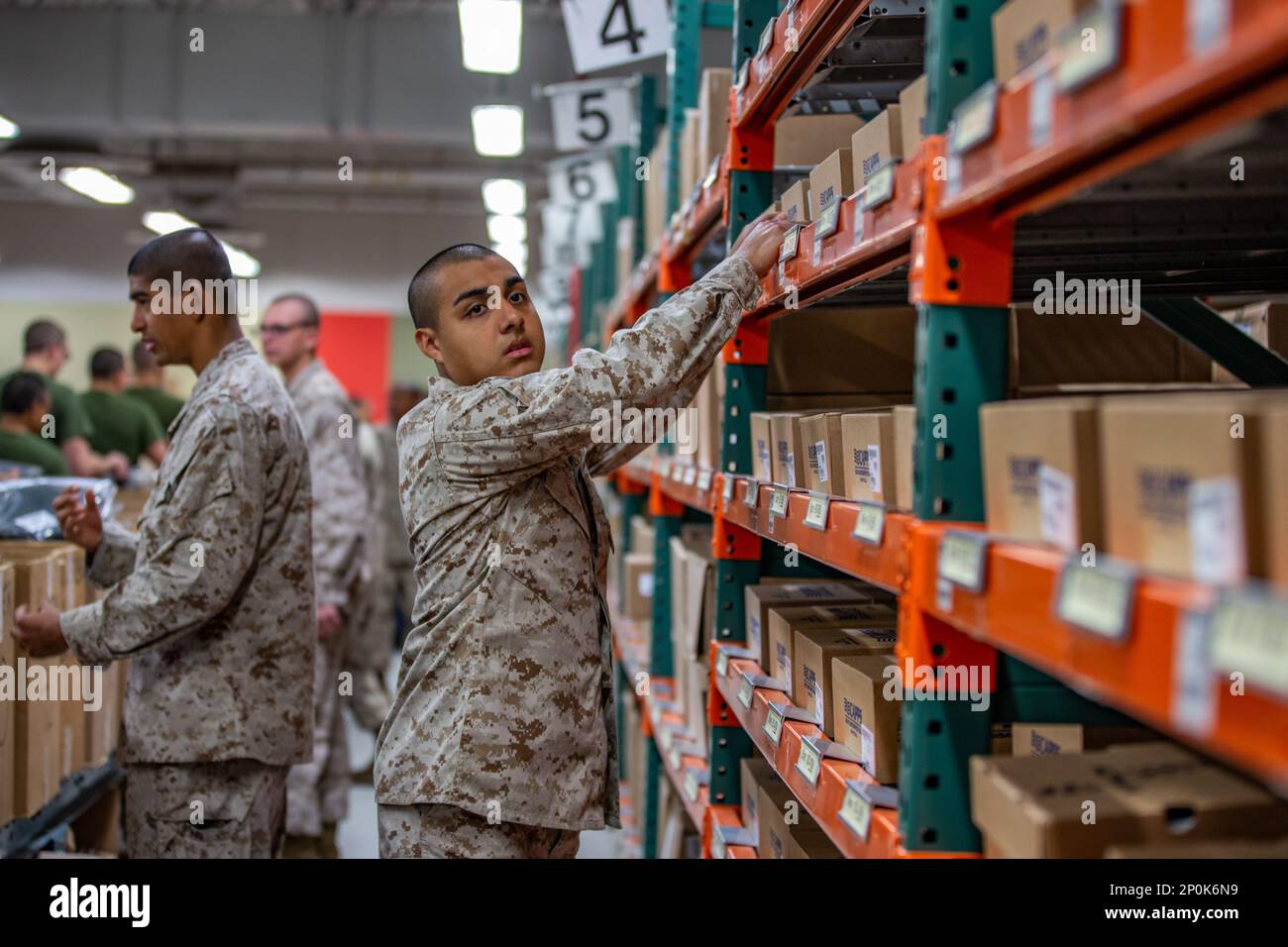 A U.S. Marine Corps recruit with Mike Company, 3rd Recruit Training ...