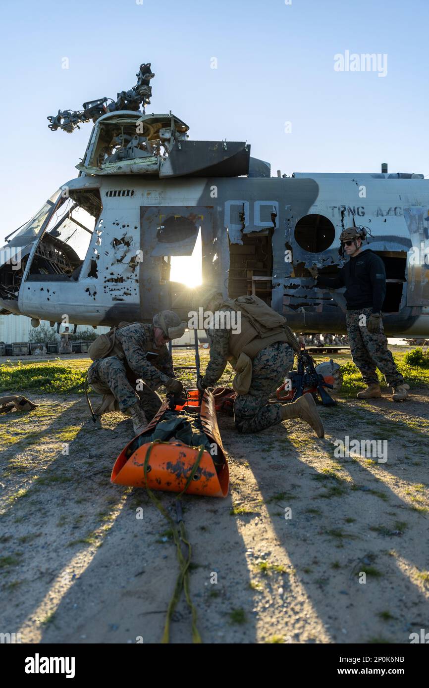 U.S. Marine Corps Sgt. Cody Zetting, a lead firefighter and Lance Cpl ...