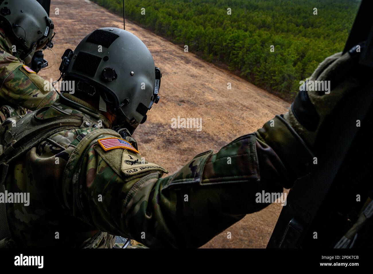 U.S. Army Staff Sgt. Anthony Marotta, UH-60L Black Hawk helicopter crew ...