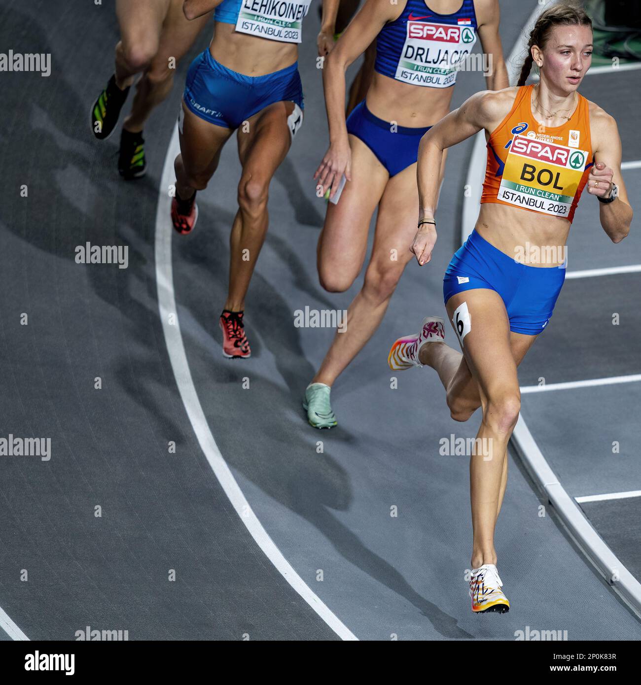 ISTANBUL - 03/03/2023, Femke Bol in action at 400 meters on the second ...