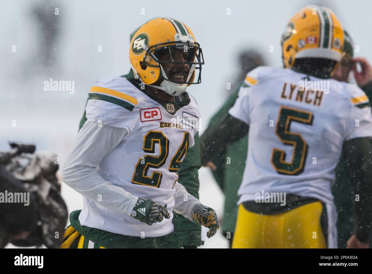 November 20, 2016: Edmonton Eskimos defensive back Brandyn Thompson (24 ...