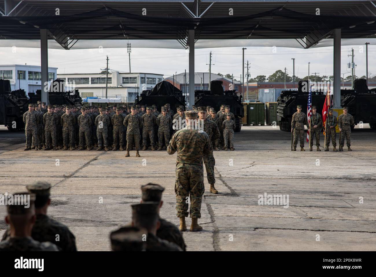 U.S. Marines with 2d Assault Amphibian Battalion, 2d Marine Division ...