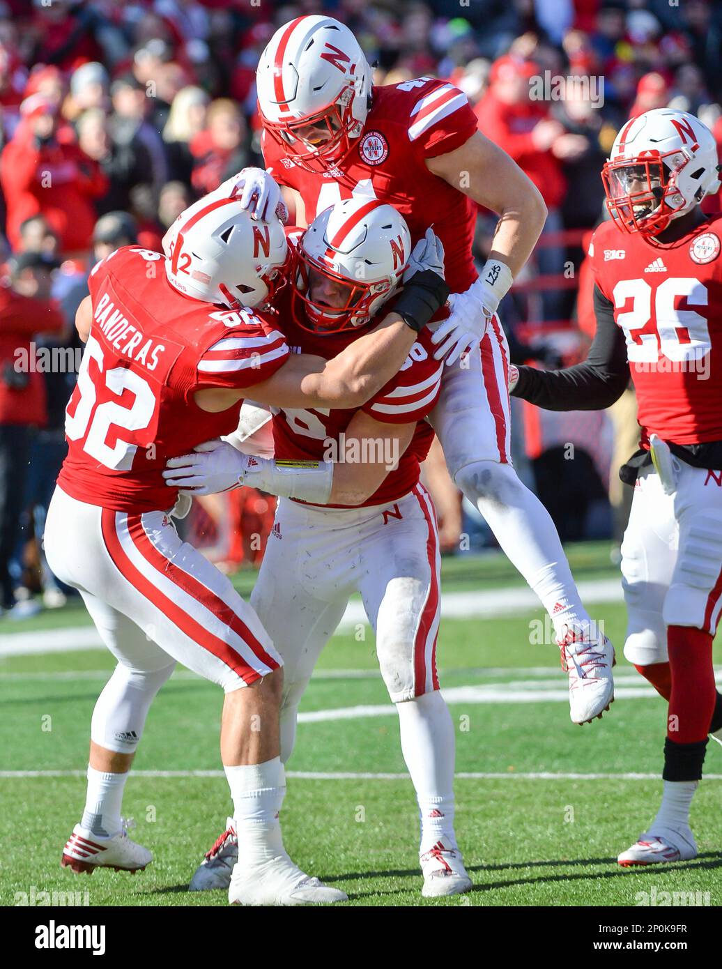 November 19, 2016: Nebraska special team member's Josh Banderas (52 ...