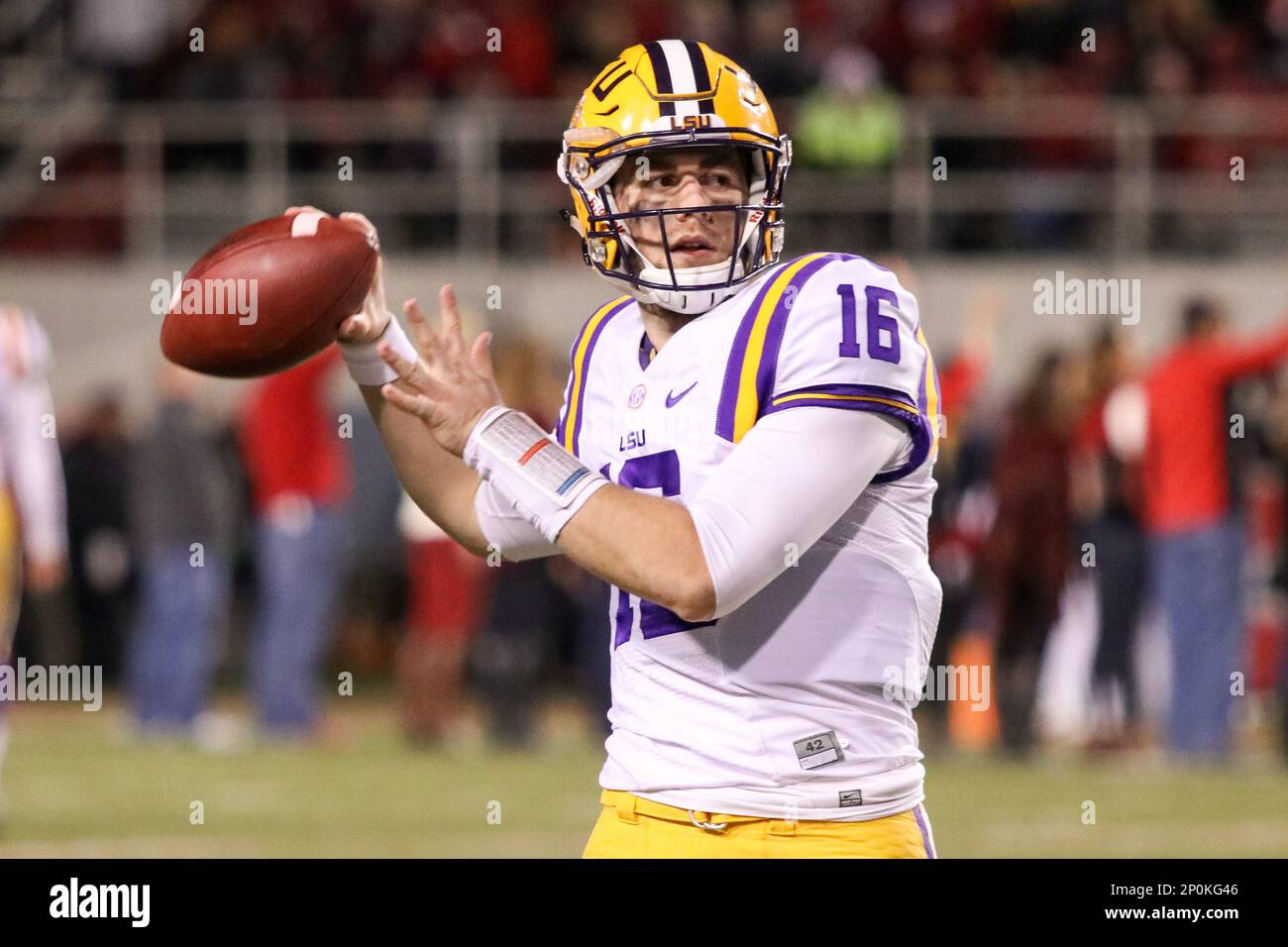 FAYETTEVILLE, AR - NOVEMBER 12: LSU Tigers quarterback Danny Etling (16 ...