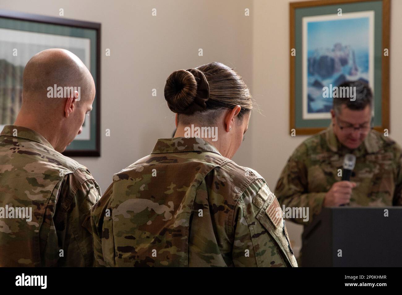 Col. Matthew Calhoun, 131st Bomb Wing commander, and Chief Master Sgt ...