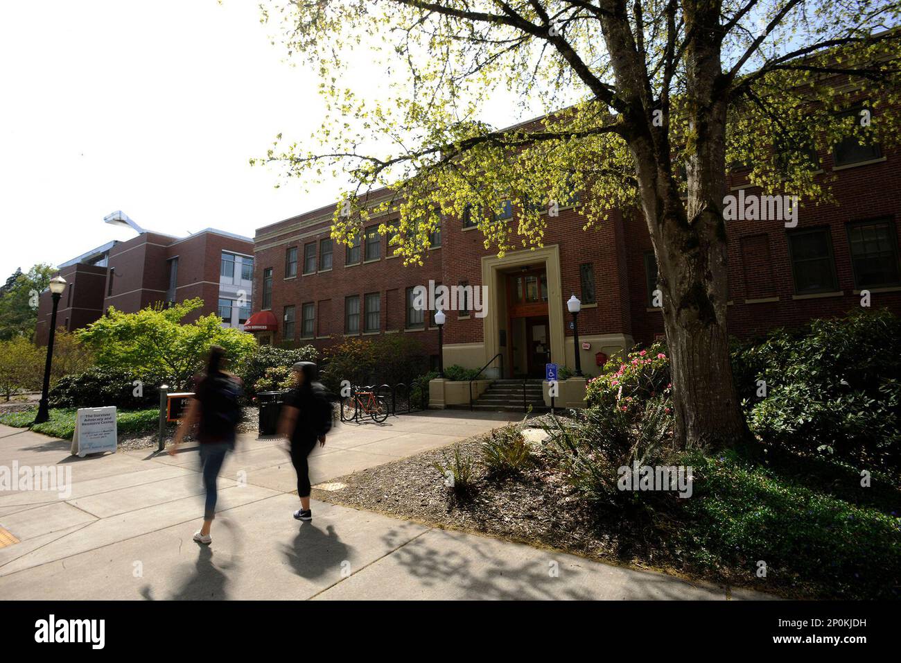 FILE - In this April 2016 file photo, Oregon State University students ...