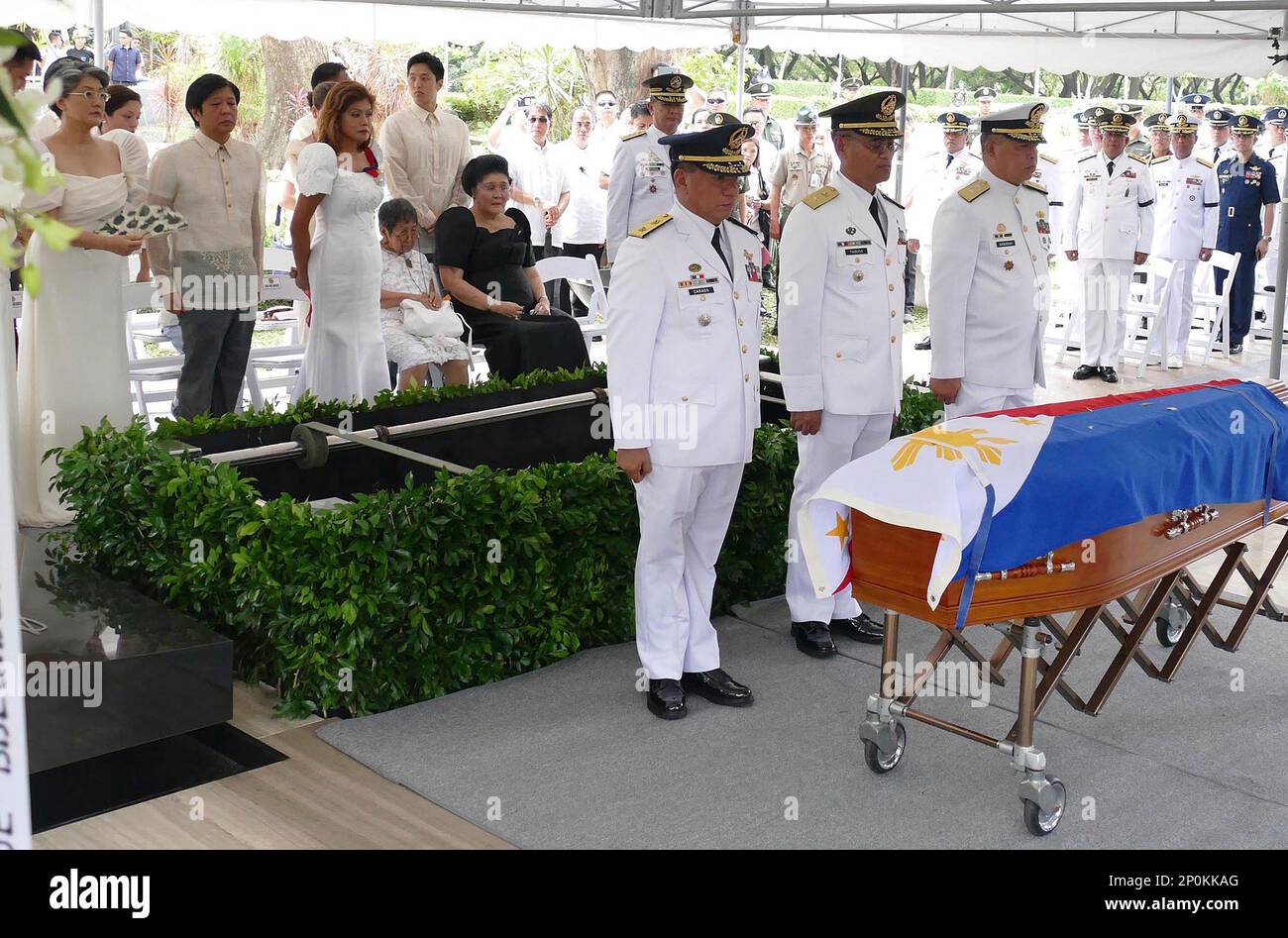 In this photo provided by the Office of Ilocos Norte Governor Imee ...