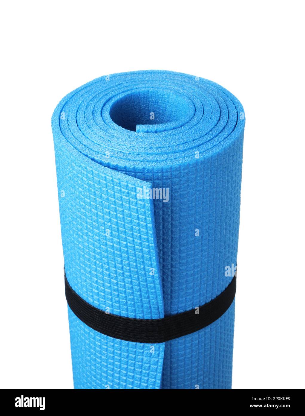 Rolled camping mat on white background, closeup Stock Photo - Alamy