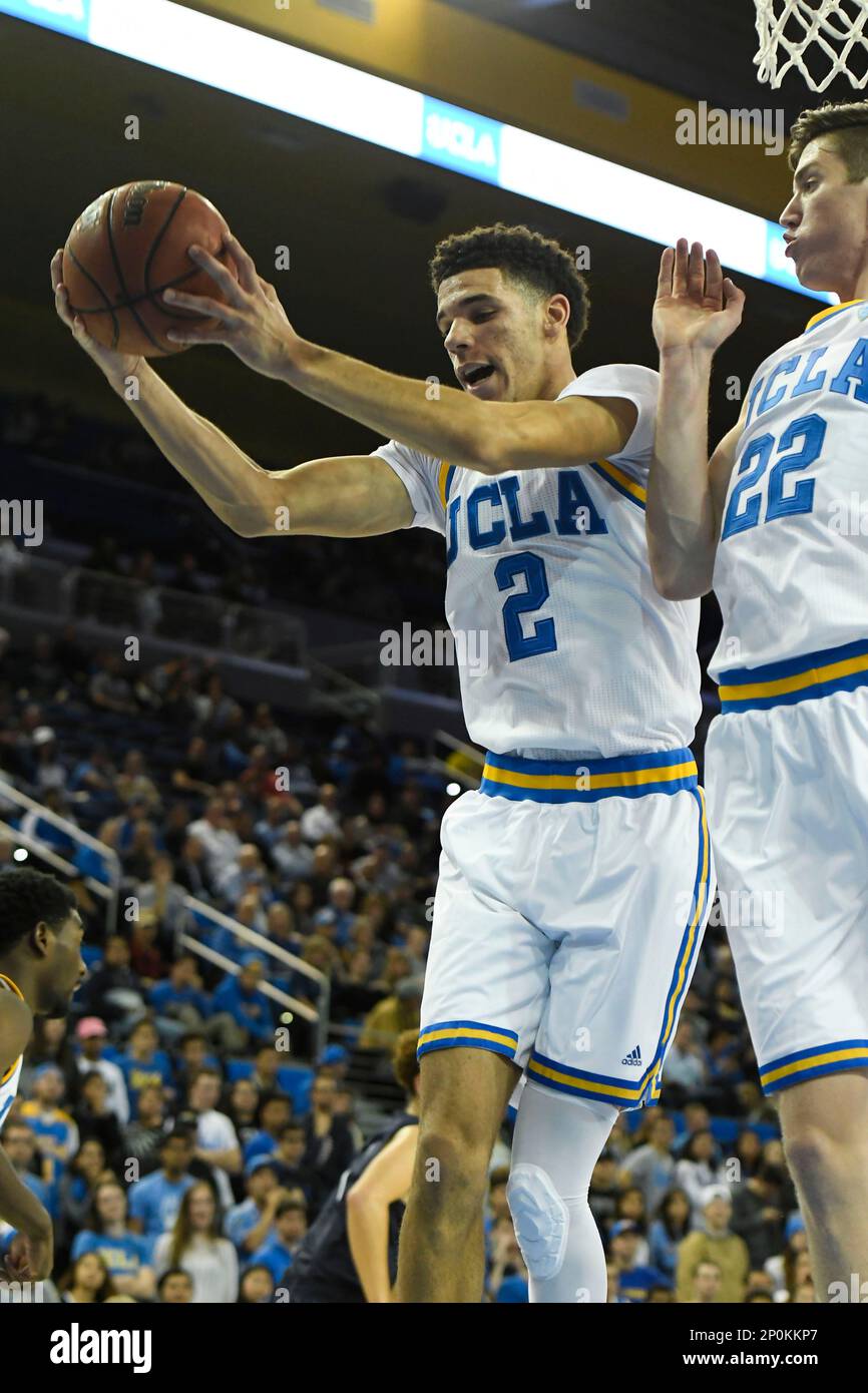 LOS ANGELES, CA - NOVEMBER 17: UCLA guard Lonzo Ball (2) grabs a ...