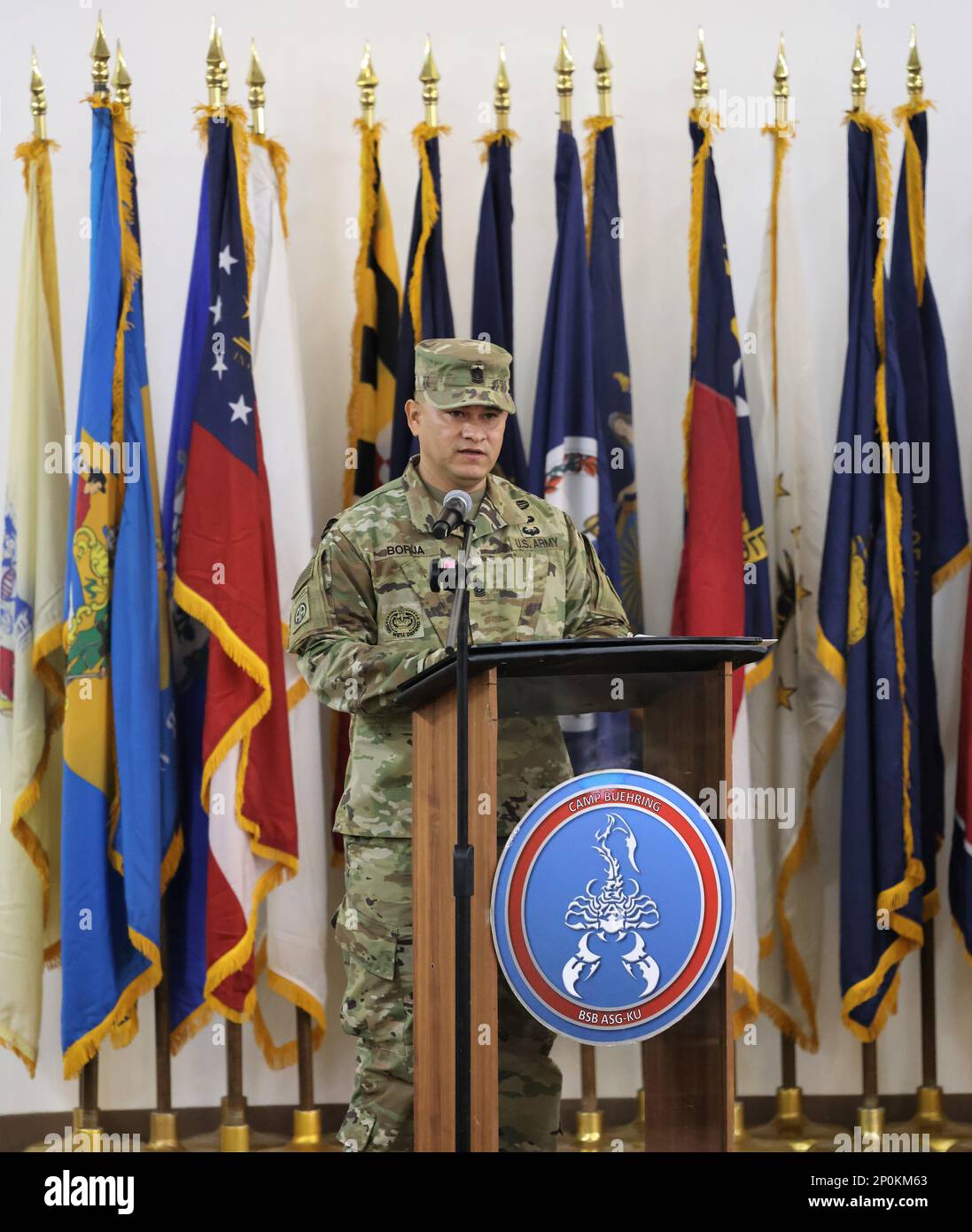 At Camp Buehring, Area Support Group - Kuwait holds a Change of ...