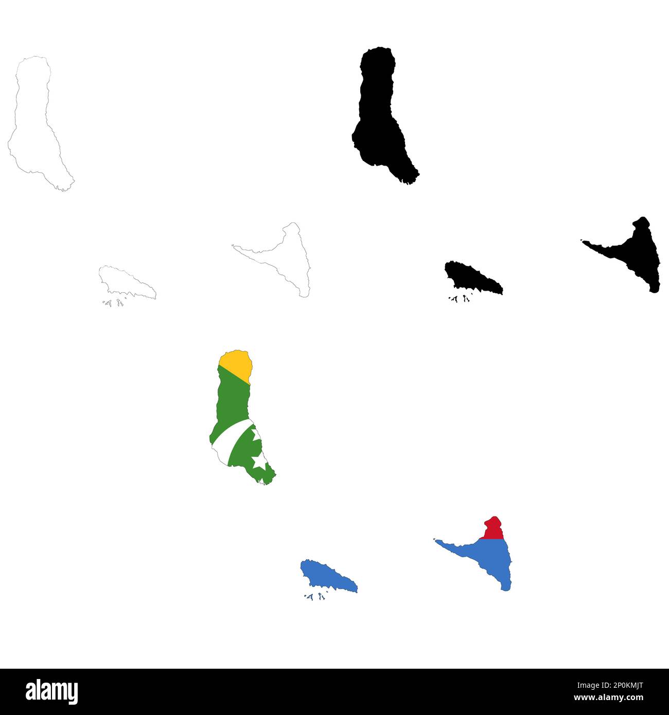 Map Comoros on white background. Comoros Map Outline. Comoros vector ...
