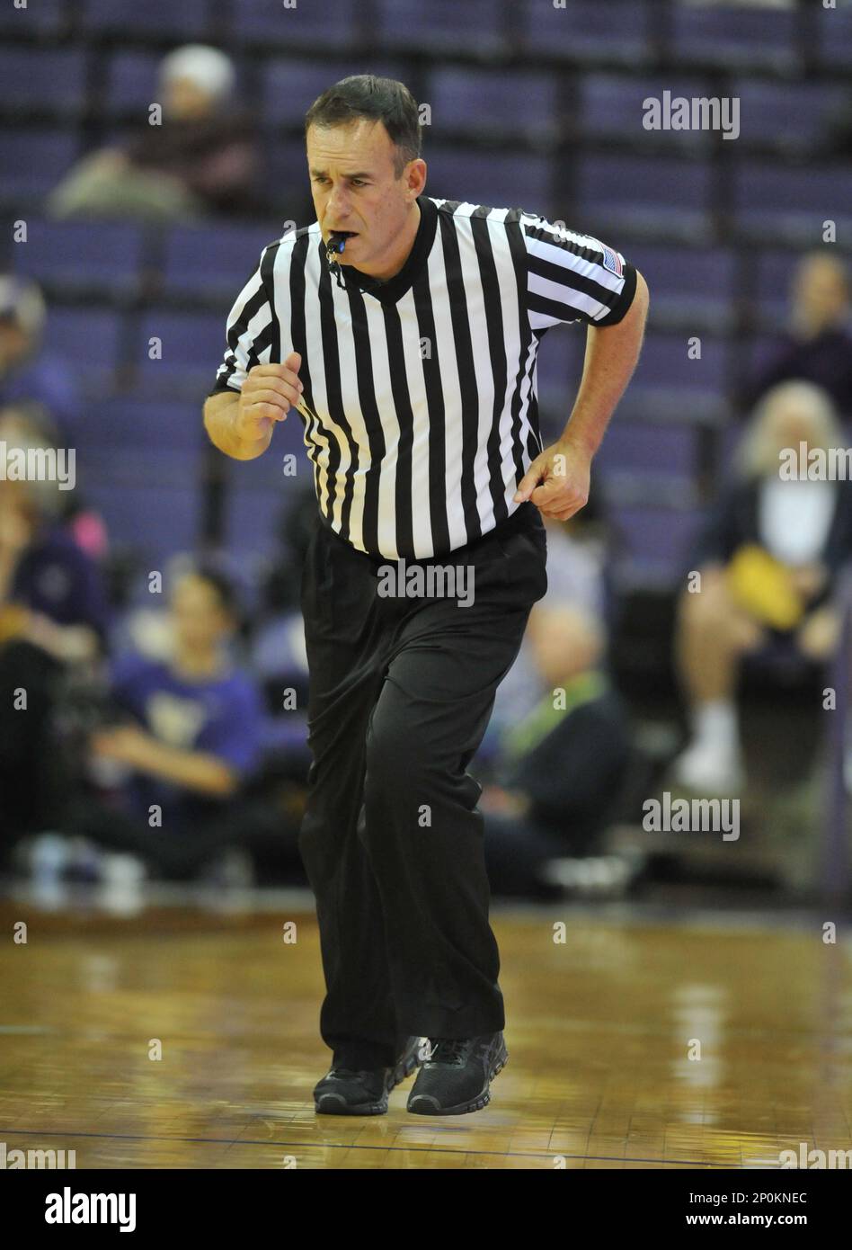 November 17, 2016: Referee Charles Gonzalez during a WNIT semi-final ...