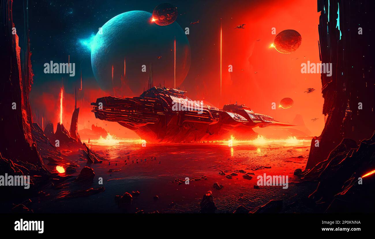 War of the galaxies hi-res stock photography and images - Alamy