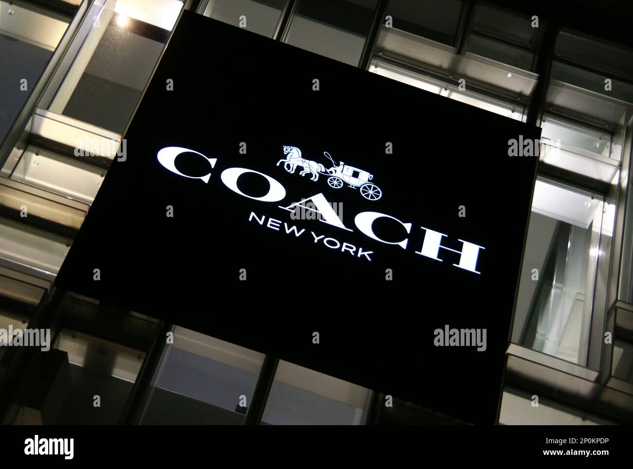 The logo of Coach IP Holdings LLC (known as Coach New York, Coach) is ...