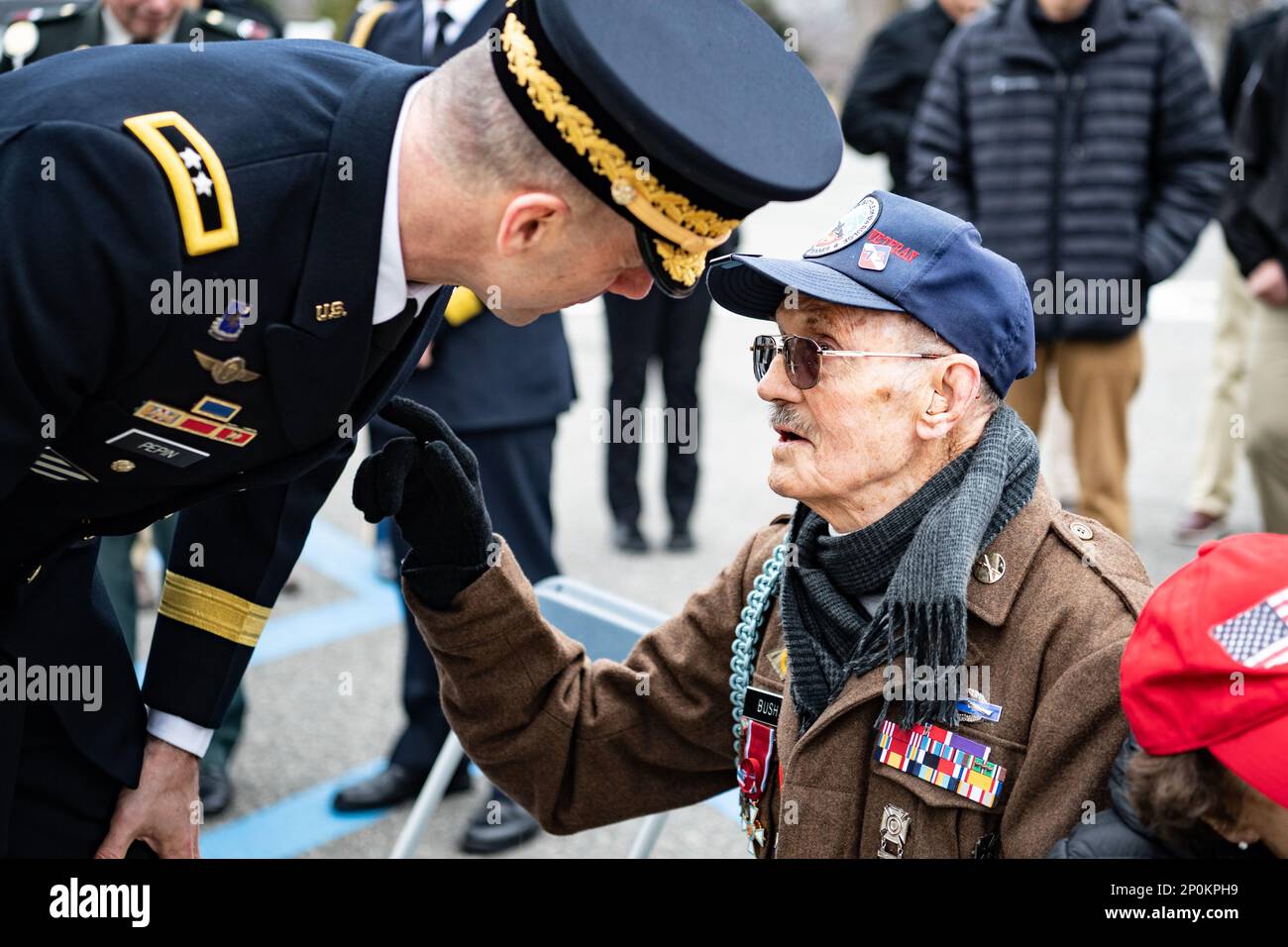 Maj. Gen. Allan M. Pepin (left), commanding general, Joint Task Force ...