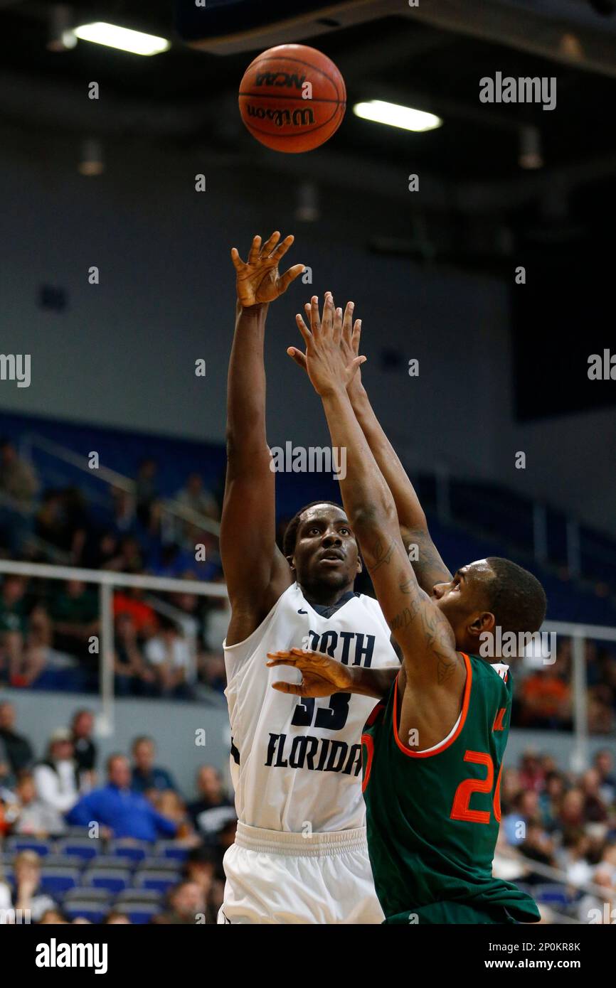 November 16, 2016: University of North Florida center Romelo Banks (33 ...