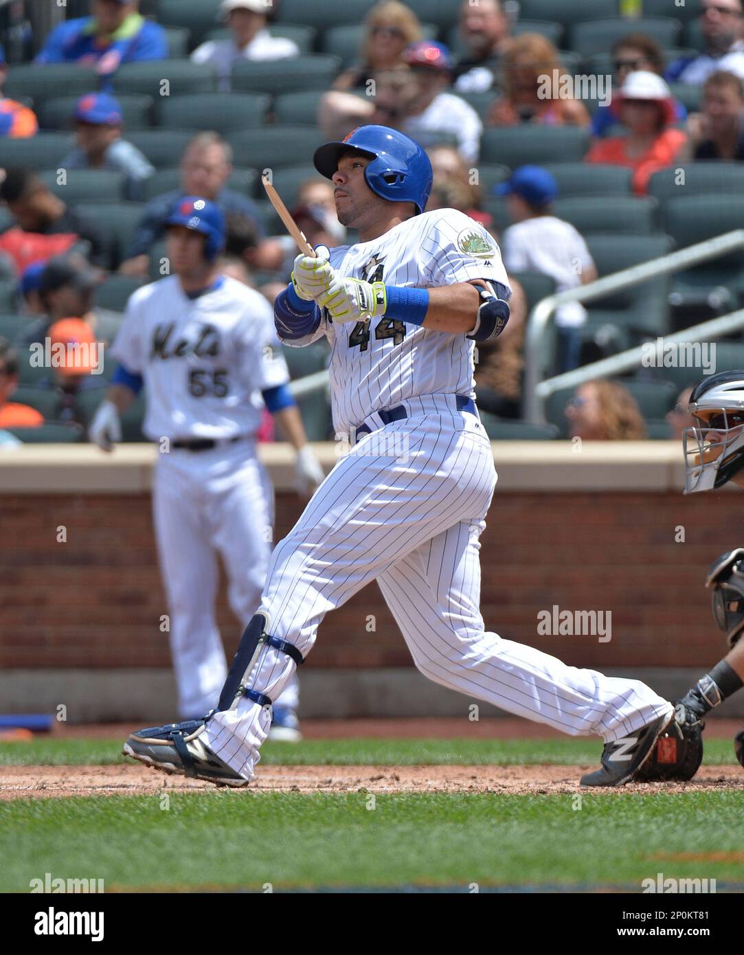 New York Mets catcher Rene Rivera (44) during game against the Chicago ...